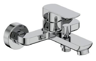China CONNE Brass Single Handle Wall Mounted Bath Shower Faucet Chrome 0.1-0.5MPa for sale
