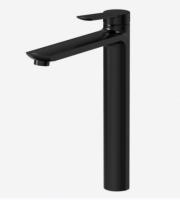 China Classic High Bathroom Black Basin Mixer Tap with Single Lever - 5-Year Warranty, 0.1-0.5 MPa Pressure Range for sale