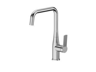 China 360° Rotatable Front Window Single Lever Kitchen Mixer Tap Chrome 0.1-0.5MPa 5-Year Warranty for sale
