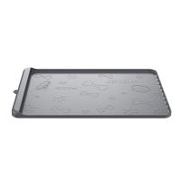 China 36x24 Inch Silicone Dog Food Mat with Spill Pocket and 0.75-Inch Raised Edges for Medium and Large Dogs for sale