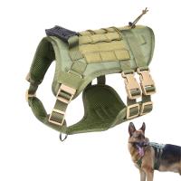 China Adjustable Tactical Dog Harness 330-451g with Oxford Fabric for Law Enforcement & Hunting for sale