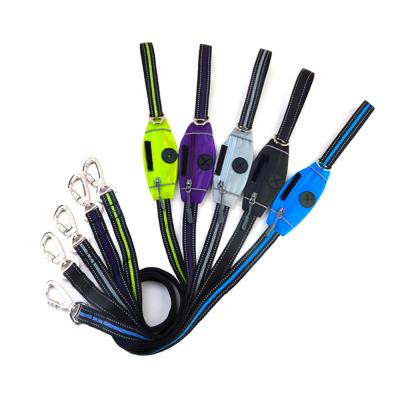 China Dog Leash with Built-in Waste Bag Dispenser - 124g Lightweight, Adjustable Design with Ergonomic Handle for sale