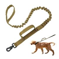 China Two Handle Training Dog Leash for Medium & Large Dogs - 100-135 cm Nylon Tactical Leash with 110g Weight for sale