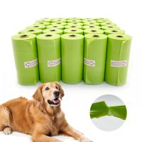 China Corn Starch Compostable Dog Poop Bags 22x30cm Biodegradable Pet Waste Disposal with 26 Rolls for sale