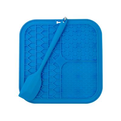 China Premium Lick Mat for Dogs and Cats - 200×200mm Food-Grade Silicone with Suction Cups for Anxiety Relief for sale