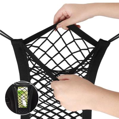 China Dog Car Net Barrier with Stretchable Storage Bag 30x25cm Universal Fit for SUV Safety for sale