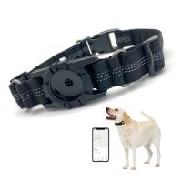China Nylon AirTag Dog Tracking Collar with 4 Size Options and 360-Degree Reflective Stitching for Pet Safety for sale