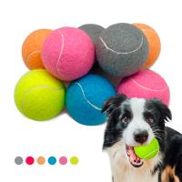 China Custom Logo Squeaky Dog Tennis Balls - 1.9