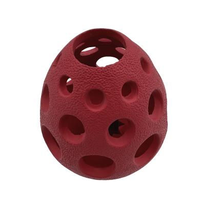China Pet Rubber Toy Egg Ball - 10.16cm Interactive Treat Dispensing Chew Toy for Dogs with Dental Health Benefits for sale