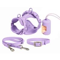 China PVC Dog Harness and Leash Set with Metal Buckle for Medium to Large Breeds - Waterproof Pet Walking Gear for sale