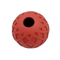 China Pet Rubber Ball Dog Toy With Hole Durable Fun Teeth Cleaning for sale