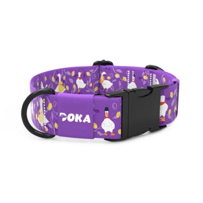 China Colorful Nylon Dog Collar Adjustable 1.5-2.5cm Width 28-65cm Length Durable Pet Collar for All Dogs for sale