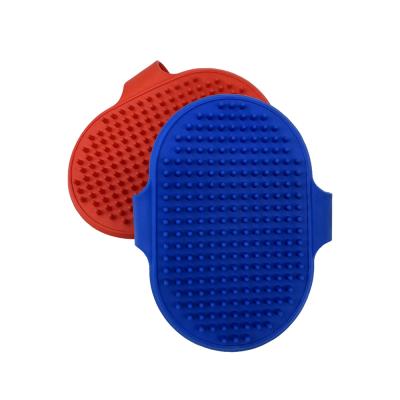 China Pet Bath Brush 13x26 cm with Soft Rubber Bristles for Dogs and Cats - Massage Grooming Tool for sale