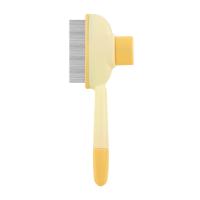 China Self-Cleaning Pet Grooming Comb with Release Button 20x8cm for Cats and Dogs Flea Removal for sale