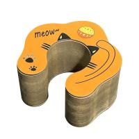 China Cat Ball Roller Scratching Toy with Retractable Board and Bells - 21×11cm Eco-Friendly Design for Indoor Cats for sale