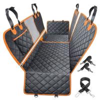 China Pet Car Seat Cover 143×147cm Waterproof Backseat Protector with Mesh Window & Non-Slip Design for sale