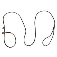 China Genuine Leather Slip Lead for Small Medium Dogs - 0.6x175cm Adjustable Training Leash with No-Pull Design for sale