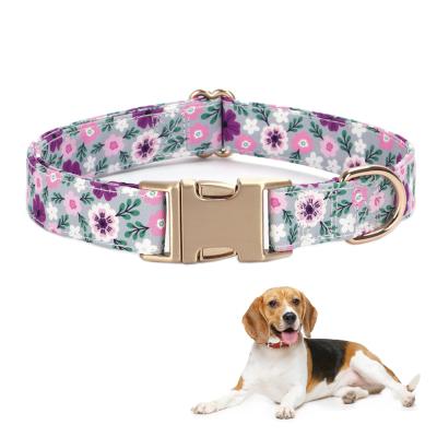 China Durable Metal Buckle Dog Collar Adjustable 21-60cm Size Options for Small Medium Large Dogs for sale