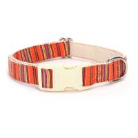 China Soft Cotton Pet Collar with Plastic Buckle - Adjustable 1.5-2.5cm Width for Small & Medium Dogs for sale