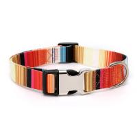 China Durable Polyester Pet Collar Adjustable Comfortable Stylish For Dogs for sale