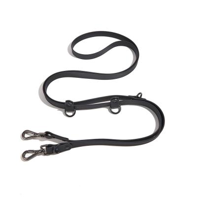 China Waterproof PVC Running Leash for 2 Dogs - 1.9mm Thickness 2.5m Length Adjustable Hands-Free Pet Lead for sale