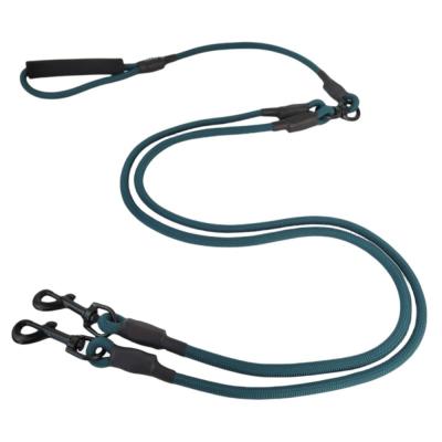 China Dual Head Double Dog Leash 2-in-1 No-Tangle Lead For Two Dogs Nylon Pet Walking for sale