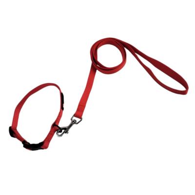 China Pet Nylon Collar Leash Set Durable Adjustable Lightweight For Small Medium Dogs for sale
