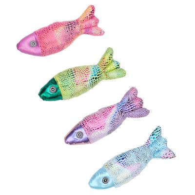China 21x8cm Bite-Resistant Cat Toy with Catnip Infusion - Colorful Fish Design for Kittens and Adult Cats for sale