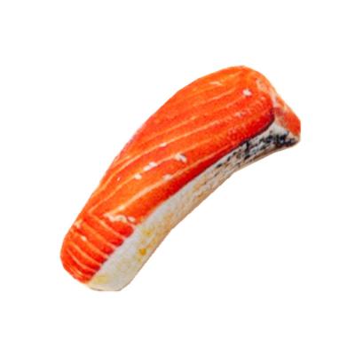 China Realistic Plush Cat Toy with Catnip - 3 Food Designs (Salmon, Mussel, Steak) in 2.5×8cm to 9×12cm Sizes for sale