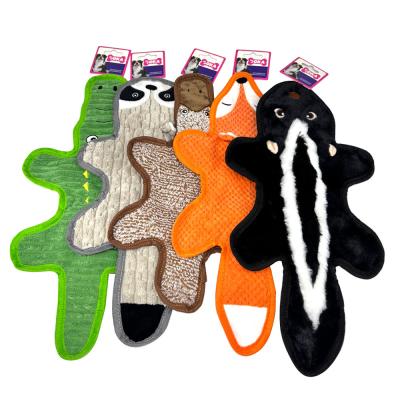 China 5 Pack No Stuffing Squeaky Dog Toys For Large Dogs Interactive Durable Plush Chew Toy for sale