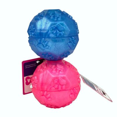 China Pet TPR Toy Chew Resistant Squeaky Toy Ball Interactive Molar Tool For Dogs for sale