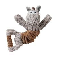 China Squeaky Dog Toy Durable Large Breed Interactive Toy Stuffed Plush Dog Toy With Crinkle Paper for sale