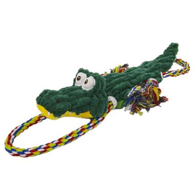 China Plush Crocodile Dog Toy Soft Durable Chew Toy For Dogs Interactive Playtime Companion for sale