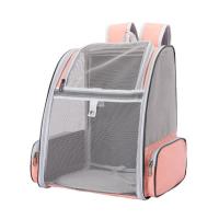 China Cat Backpack Carrier Foldable Large Space Foldable Large Space Transparent Breathable Pet Bag for sale