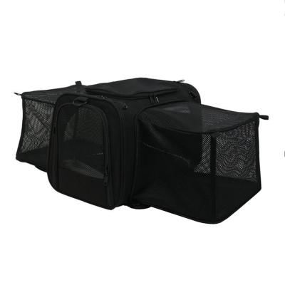 China Cat Carrier Bag Airline Approved Soft Side Pet Travel Expandable Foldable Dog Carrier for sale