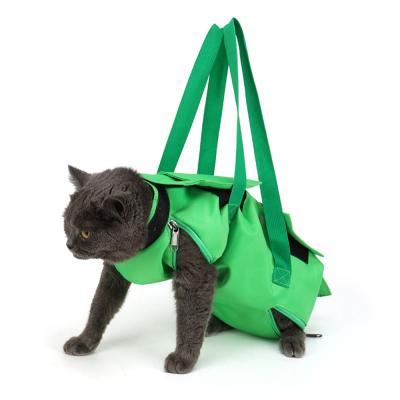 China Pet Purse Carrier Foldable Restraint Bag Helper for Nail Trimming Teeth Cleaning Ears Injecting for sale