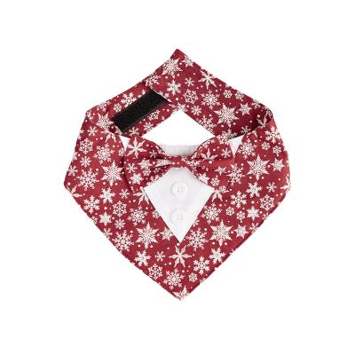 China Cute Dog Cat Christmas Bandana Triangle Bibs, Festive Holiday Party Costume For Puppy Pets for sale