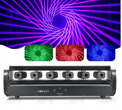China 6 Eyes RGB LED DMX DJ Beam Bar with DMX512 Control and 40000 Hours Lifespan for Night Club & Stage Staging for sale