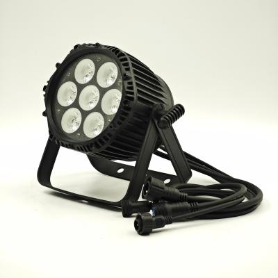 China Wireless IP65 Waterproof LED Par Light with 7x12W RGBW and DMX512 Control for sale