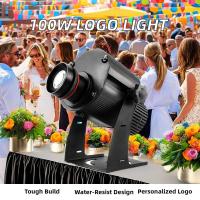 China 100W IP65 Waterproof LED Projector Light with Custom Logo for Outdoor Advertising for sale