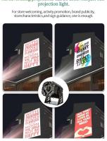 China 1000W IP65 Waterproof Gobo LED Projector with Customizable Logo for Outdoor Advertising and Events for sale