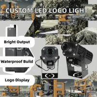 China 100W High Power IP65 Waterproof LED Logo Projector with 6000K Daylight for Advertising for sale