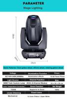 China HID 380W-480W 3-in-1 BSW CMY CTO  Moving Head Light with DMX512 Control for Stage and Club Lighting for sale