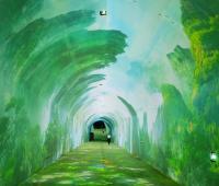 China Holographic Tunnel with 360° Visuals Dynamic Interactive Content and Seamless Integration for Immersive Experiences for sale