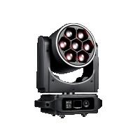 China 7x40W RGBW Bee-Eyes Zoom LED Wash Moving Head Light with IP33 Rating and DMX512/Sound-Activated Control for Clubs and Weddings for sale