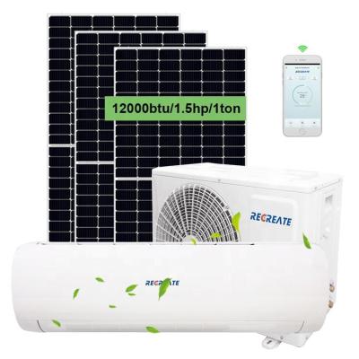 China 100% Solar Powered 100% R32 1/1.5/2/3hp 12000btu Power Saving Split Solar Powered Air Conditioner For Home Hotel for sale
