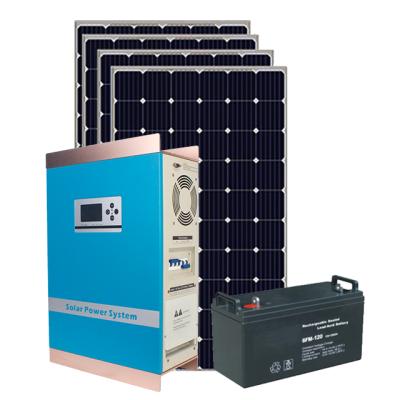 China Home Rechargeable Solar Power Generator Lithium Ion Battery Solar Power System 5kwh Customized for sale