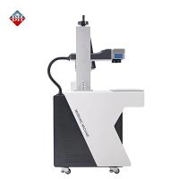 China 50w 20w 30w Fiber Laser Marking Machine For Metal Cabinet for sale
