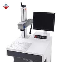 China 50w 20w 30w Fiber Laser Marking Machine For Metal Cabinet for sale