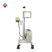 China Fiber Flying Laser Marking Machine Date Carving On The Bottom Of The Can for sale